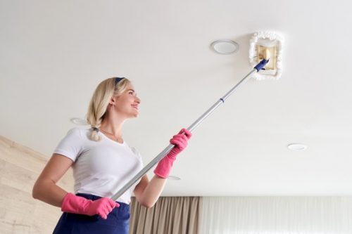 How To Clean a Popcorn Ceiling — Pro Housekeepers
